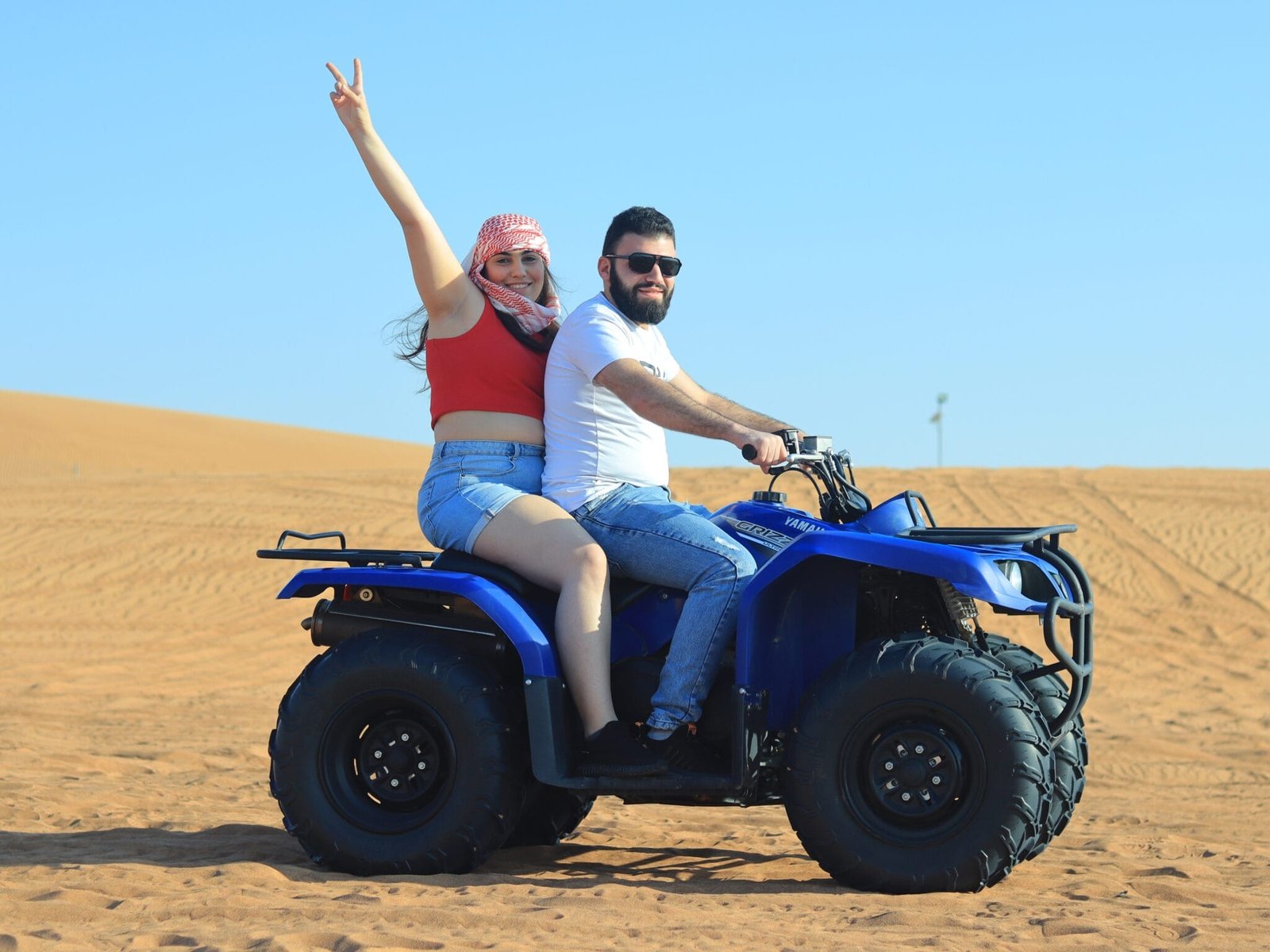 Yamaha Grizzly Quad Bike Rental in Dubai - Off-Road Adventure